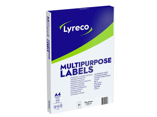 Etikett LYRECO 70x41mm 2100/FP - Sidewalk